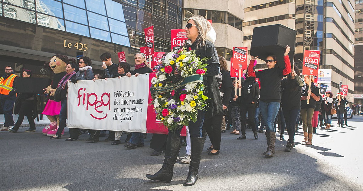 Une marche funèbre pour le réseau de la petite enfance – Centrale des ...