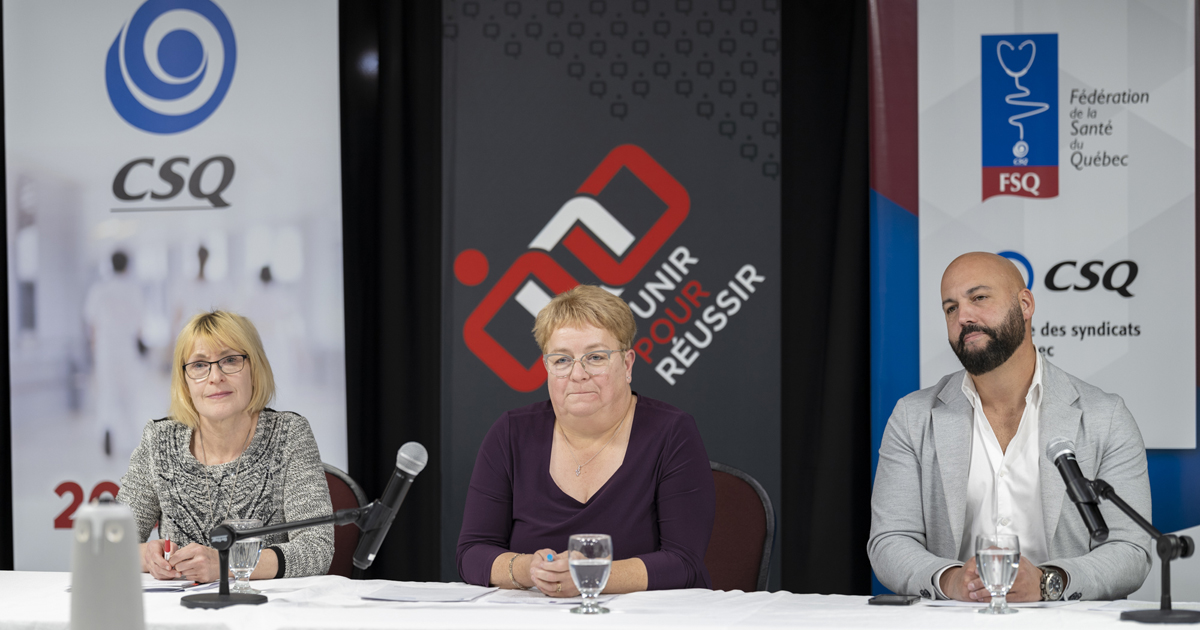 Le SIISNEQ-CSQ, la FSQ-CSQ et la CSQ revendiquent de meilleures ...