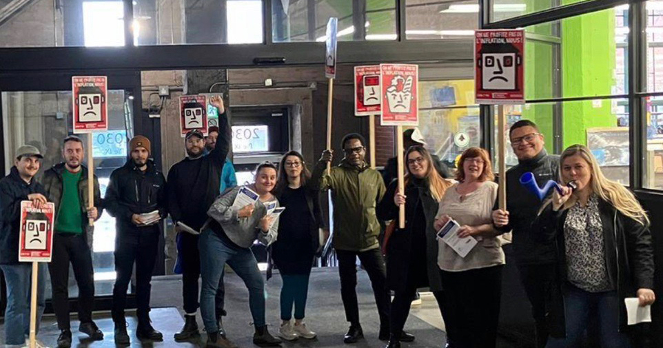 Les travailleuses et travailleurs de l’organisme ALPA manifestent ...